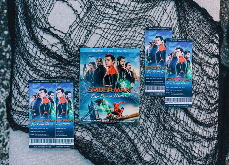 Outdoor Spider-Man: Far From Home Movie Night & Printables